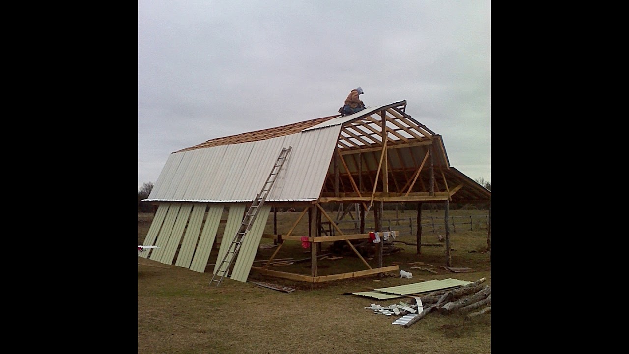 Draft Horse Barn Build - YouTube