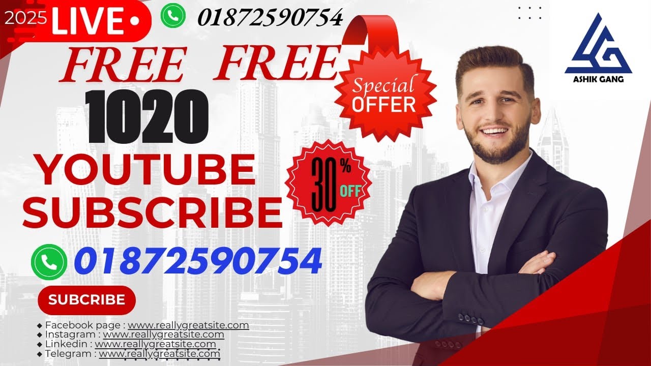 🔴Live YouTube Channel 💎Promotion || Live Promotion || 1000 🤩SUBSCRIBERS ...