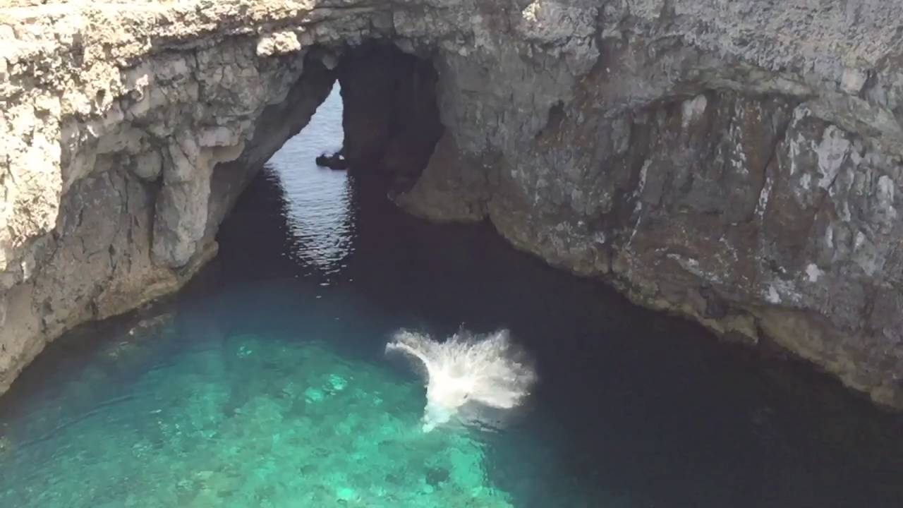 Malta jump - Open cave - YouTube