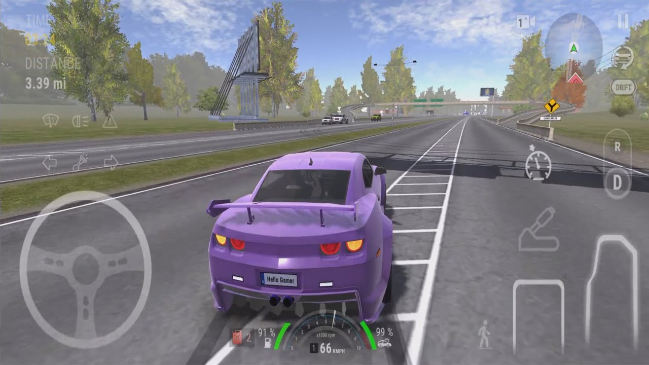 Open World Map : Car Driving School Gameplay - YouTube