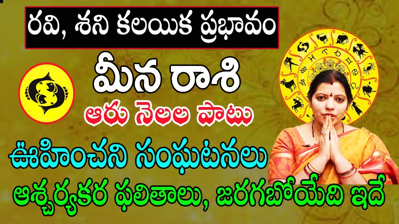 రవి శని కలయిక ప్రభావం | Meena Rasi 2024 | Meena Rasi Phalalu 2024 To ...