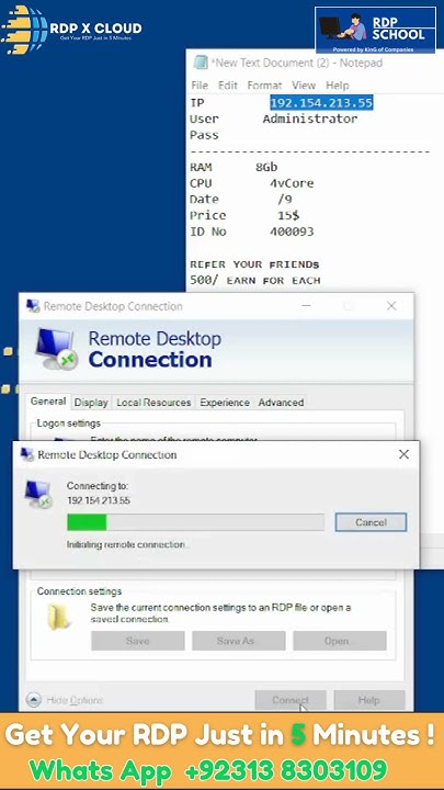 How to Log into RDP/VPS in Seconds! 🚀 by RDP School ( RDP X Cloud ) - YouTube