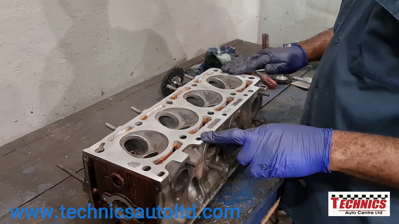 PART 8. BMW M10 engine, cleaning cylinder head. - YouTube