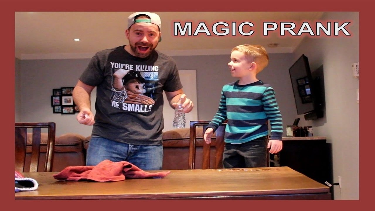 MAGIC TRICK PRANK ON RYAN AND JOHN - YouTube