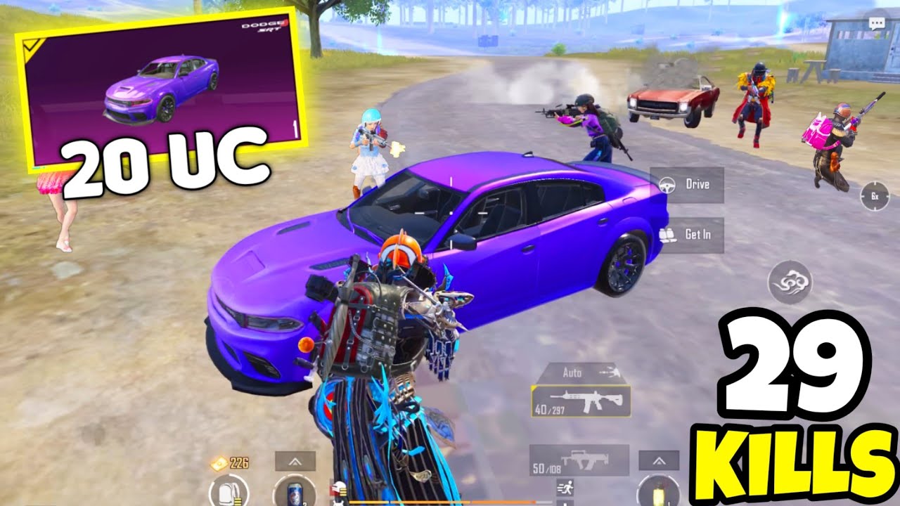 I Got Dodge Supercar in Just 20 UC in BGMI • (29 KILLS) • BGMI Gameplay ...