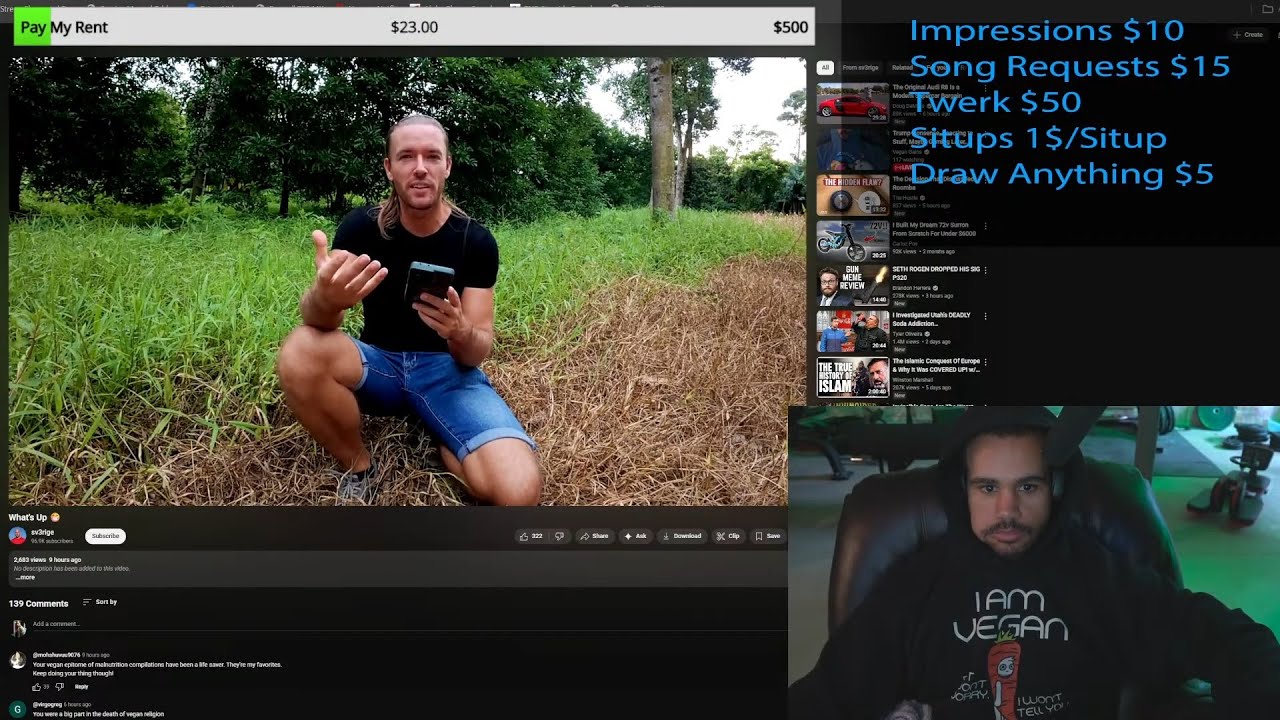 Vegan Gains Live 2025-05-16 Sv3rige/Goatis, Trump, - YouTube