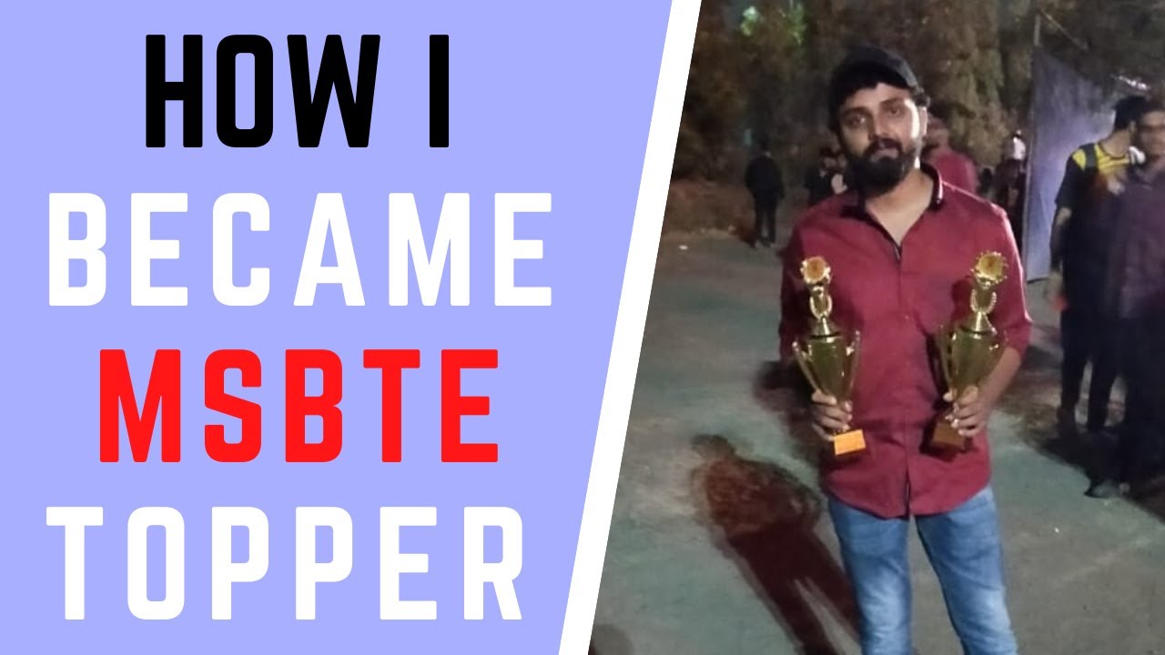 How I Became MSBTE Topper ! 5 Golden Rules for MSBTE exam | Degree ...