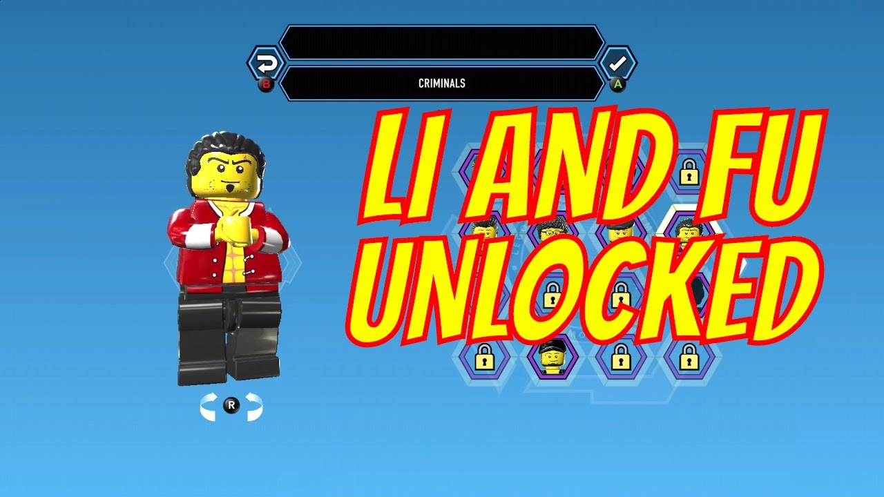 LEGO City Undercover Remastered Li and Fu Unlock Location and Free Roam ...