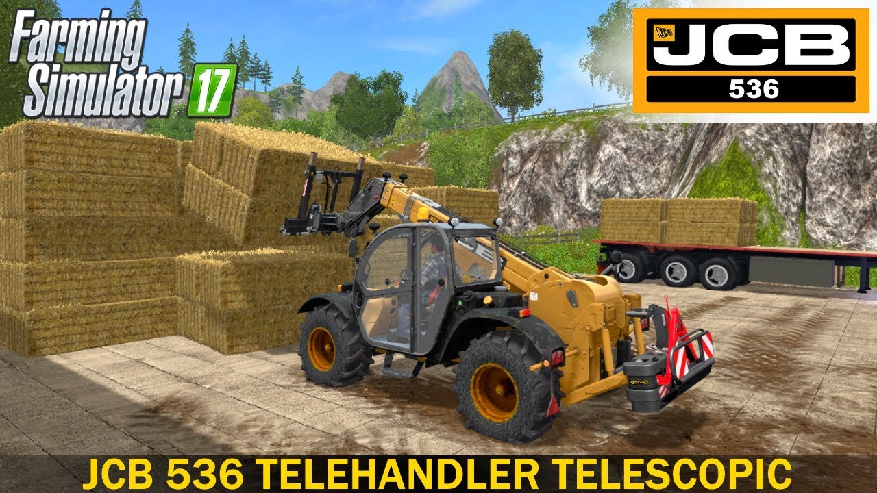 Farming Simulator 17 JCB 536 TELEHANDLER TELESCOPIC - YouTube