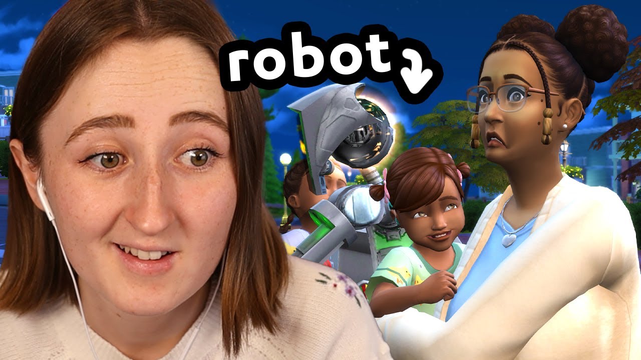 robots are taking over my sims family - YouTube