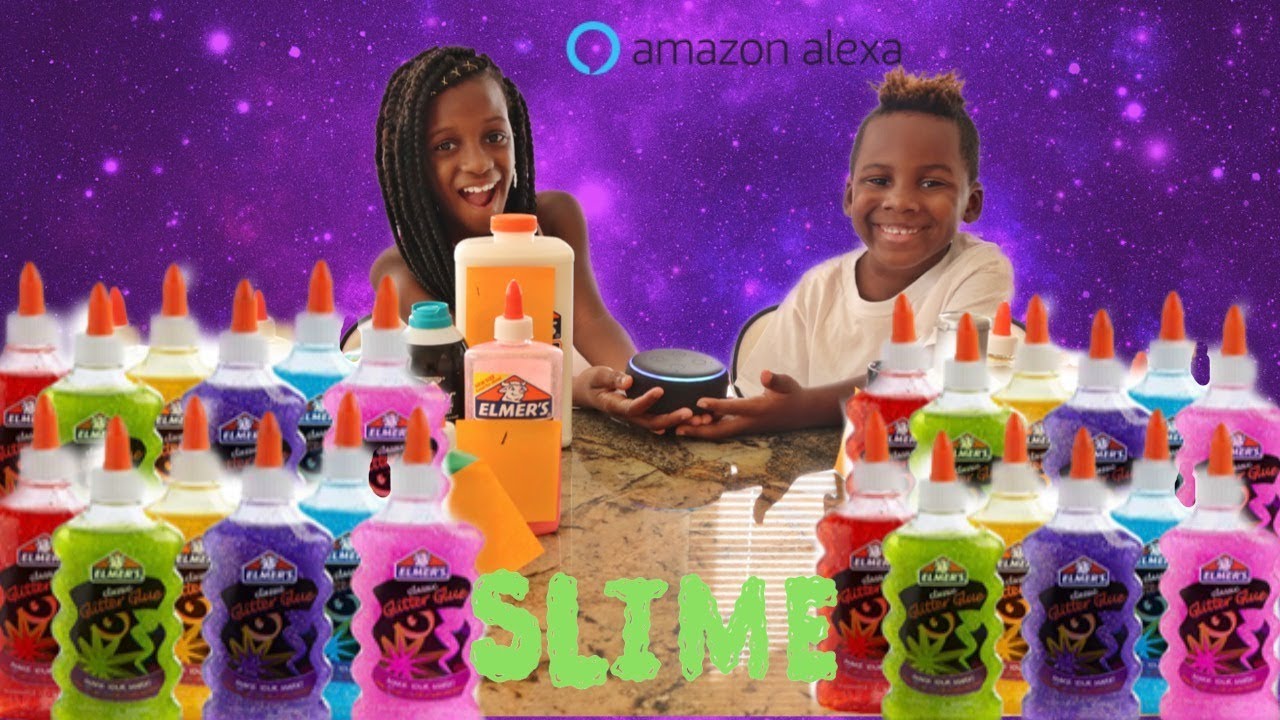 ALEXA PICKS MY SLIME INGREDIENTS!!! - YouTube