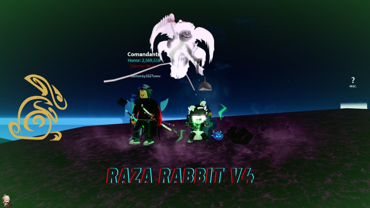 Raza Rabbit V4 La Raza Mas Rapida De Blox Fruit Consiguiendo Modo Furro ...