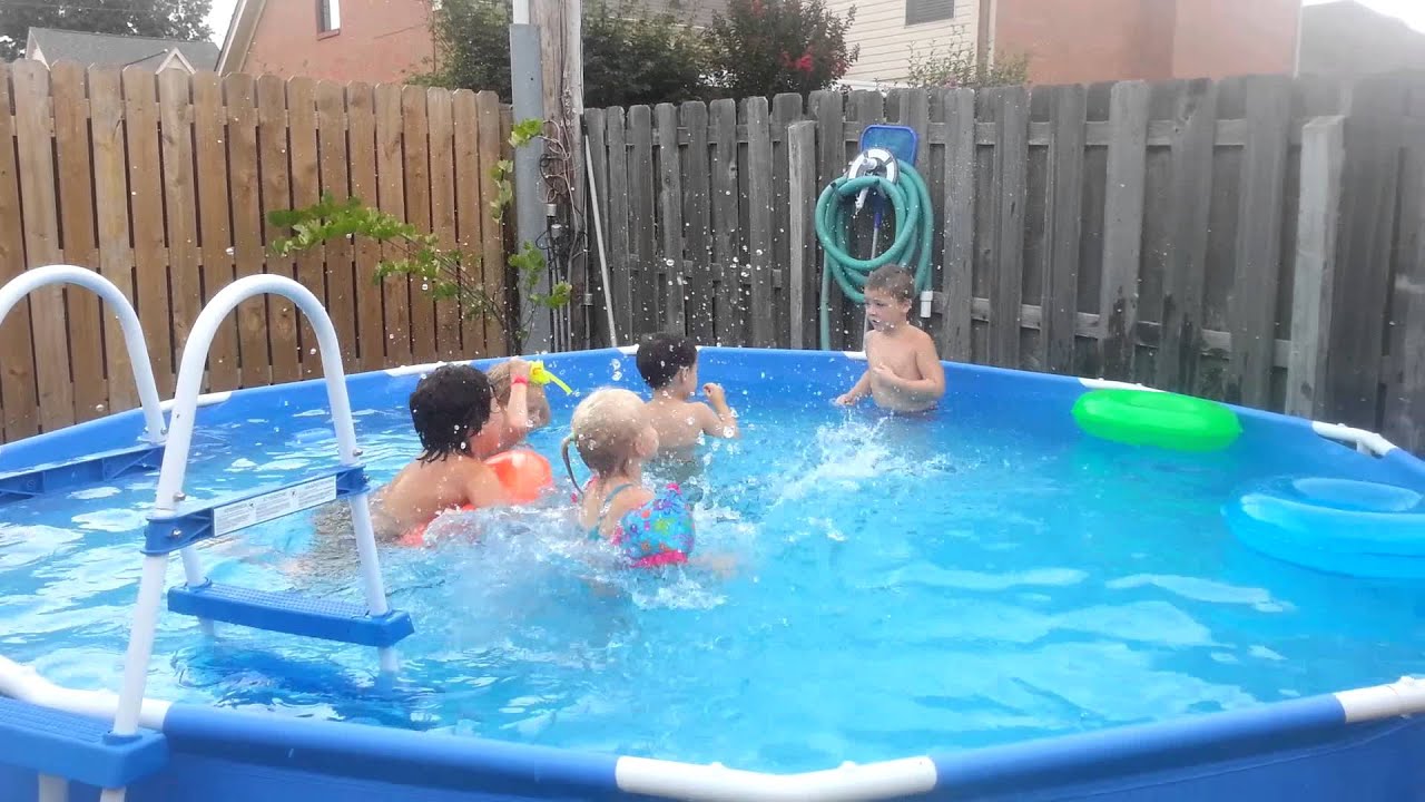Pool party for Nolan - YouTube