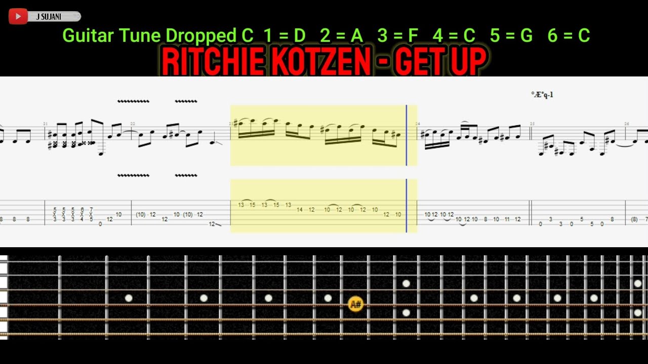 Ritchie Kotzen - Get Up [Guitar Tabs] - YouTube