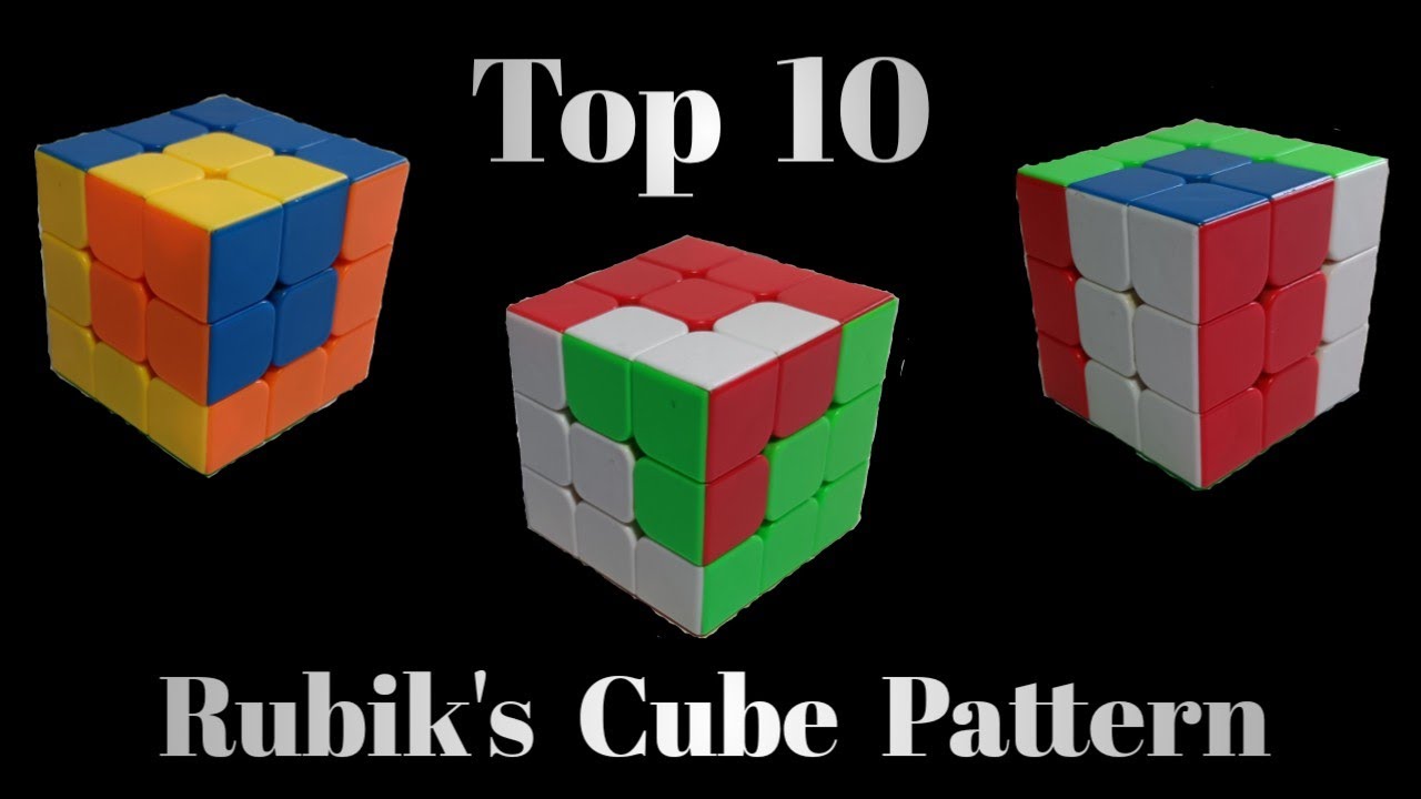 Top 10 Unique Rubik's Cube Pattern - YouTube