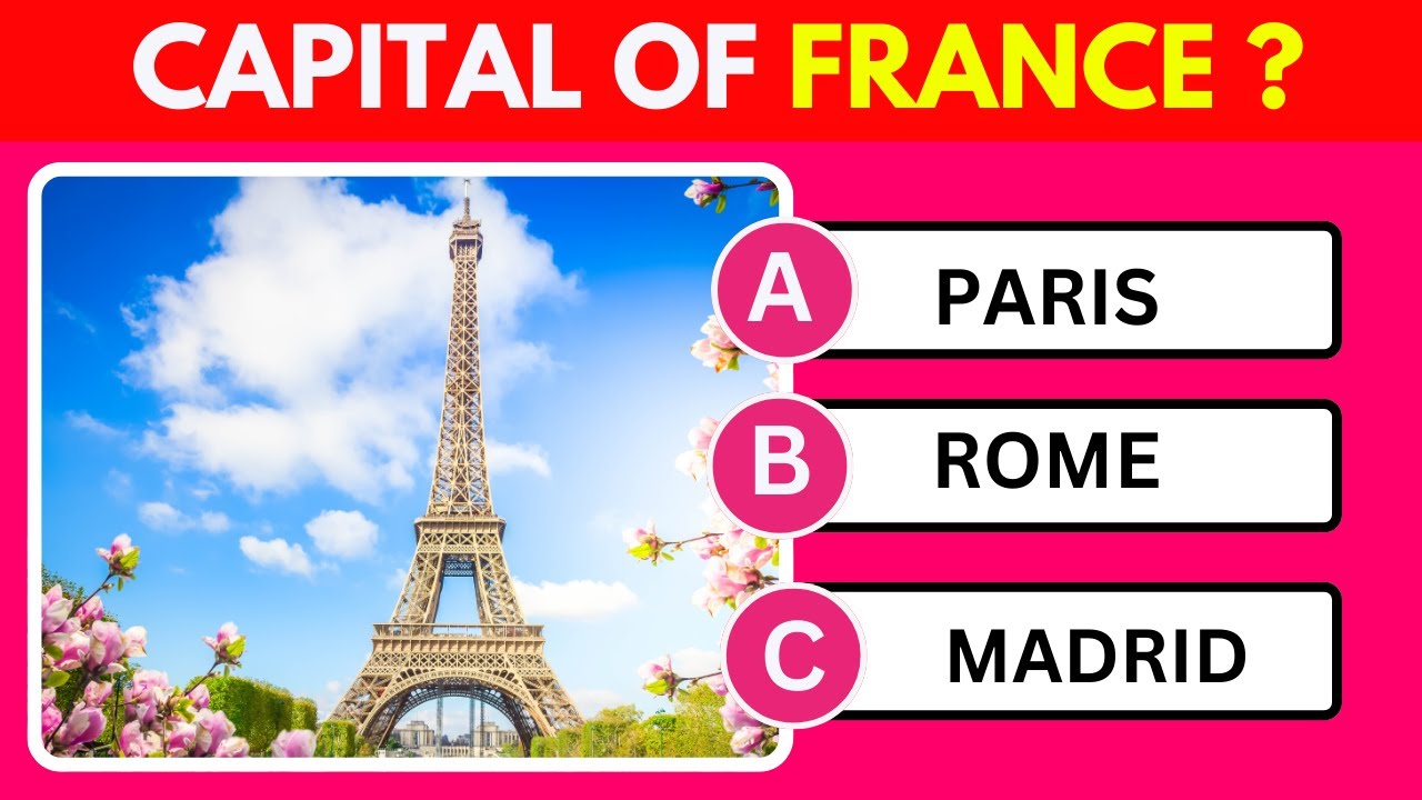 Guess 100 CAPITAL CITIES of the WORLD 🌎 Country Quiz | Easy to ...