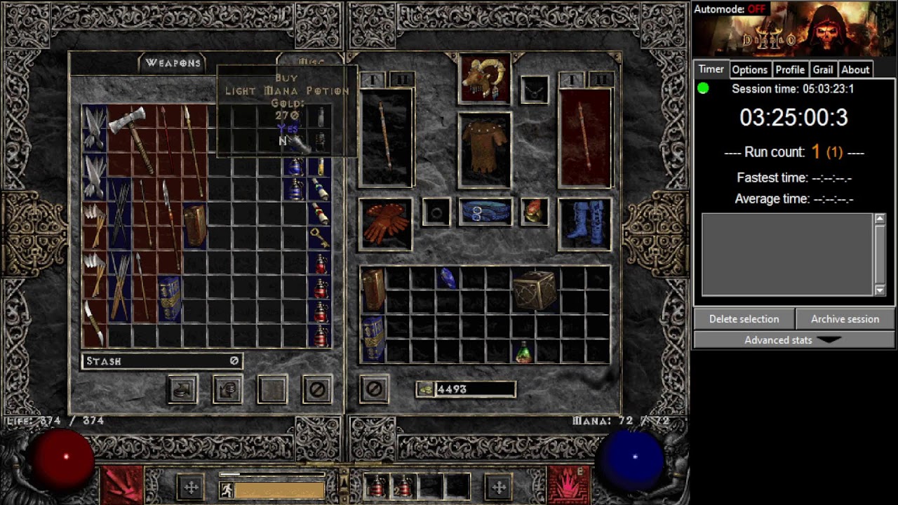 Diablo 2 LOD speedrun - YouTube