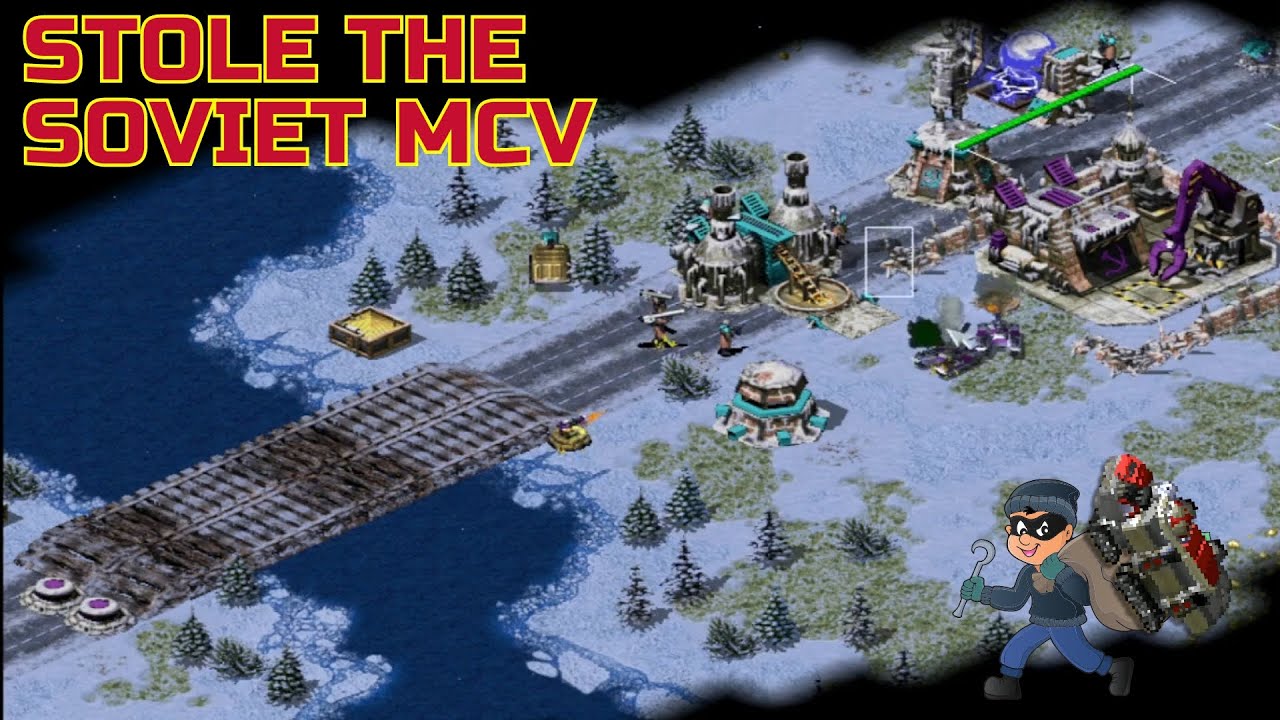 Red Alert 2 Yuri's Revenge | Stole the Soviet MCV (Arctic Circle 7 vs 1 ...