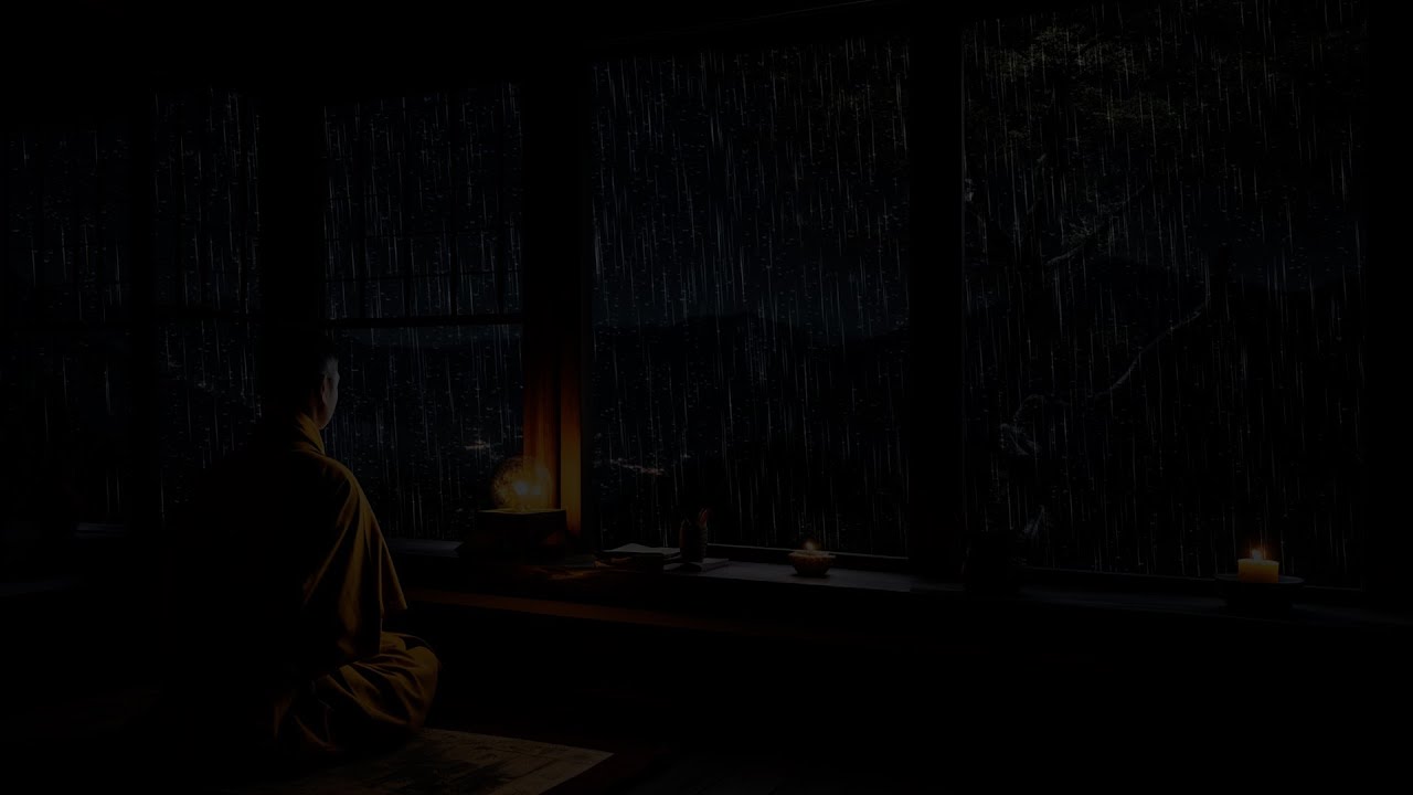 Rain In The Mountains | Meditation And Yoga Relaxation | Rainy Day ...