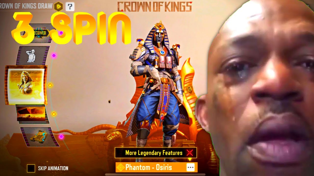 3 Spin On Crowns Of Kings Draw | Legendary Phantom “Osiris” CODM - Part ...