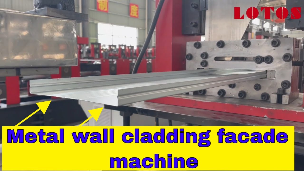 Metal Wall Cladding Roll Forming Machine | Facade Making Machine - YouTube