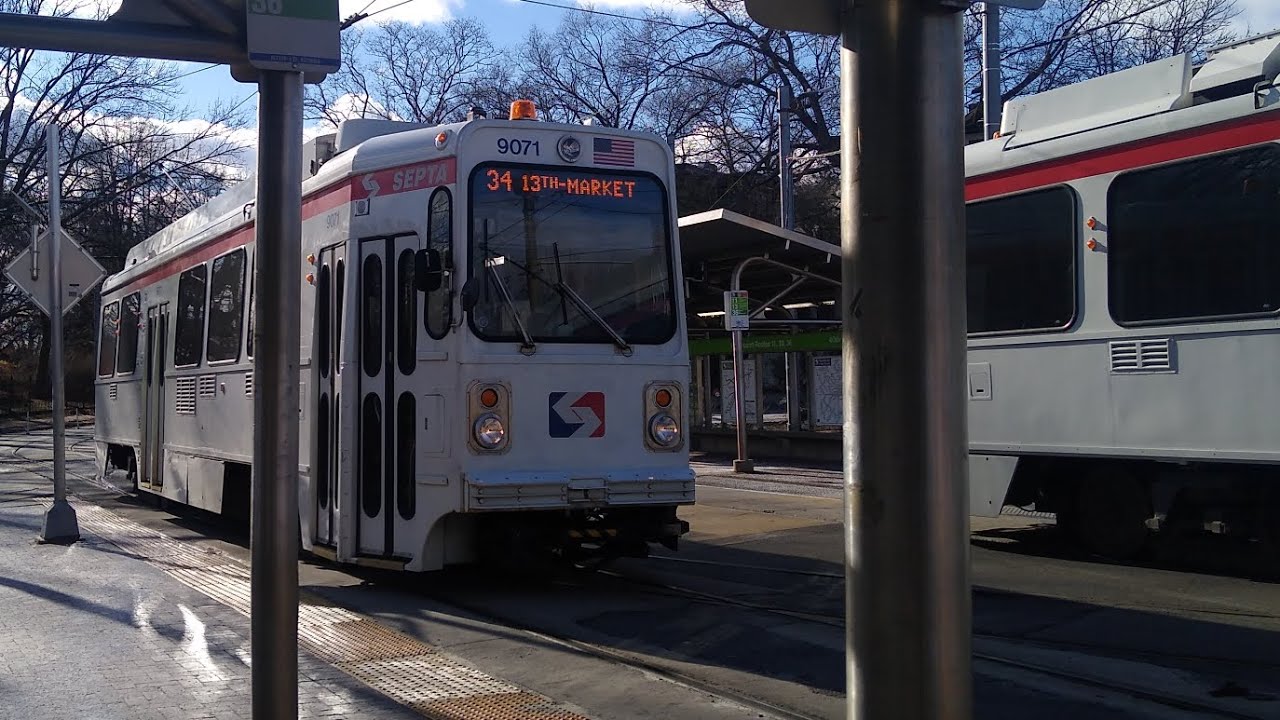 SEPTA Eastbound Subsurface Trolley Ride from 40th Street Junction to ...