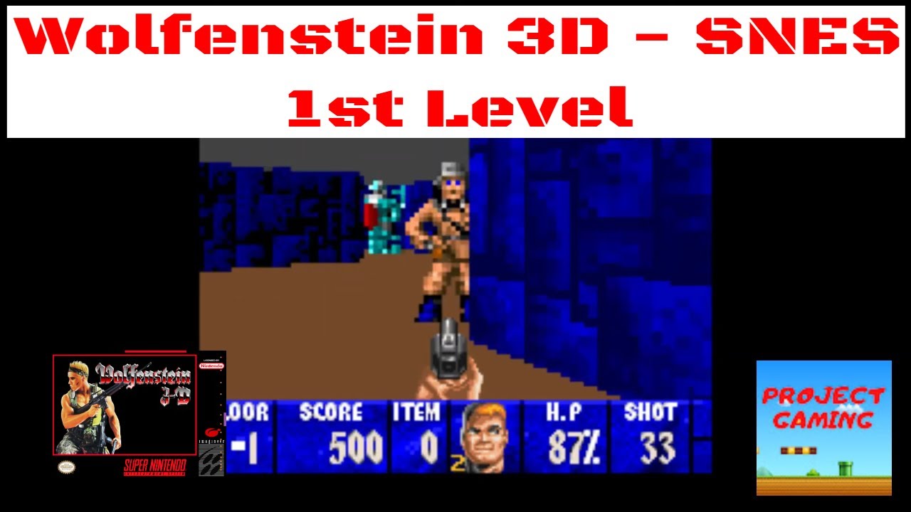 Wolfenstein 3D | SNES | 1st Level - YouTube