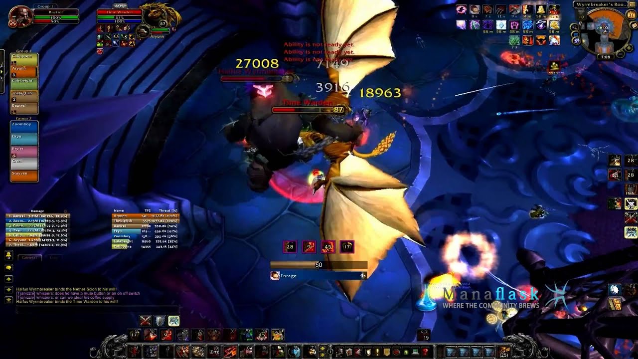 Halfus Wyrmbreaker vs Ensidia 10Man Normal Warrior and Hunter PoV ...