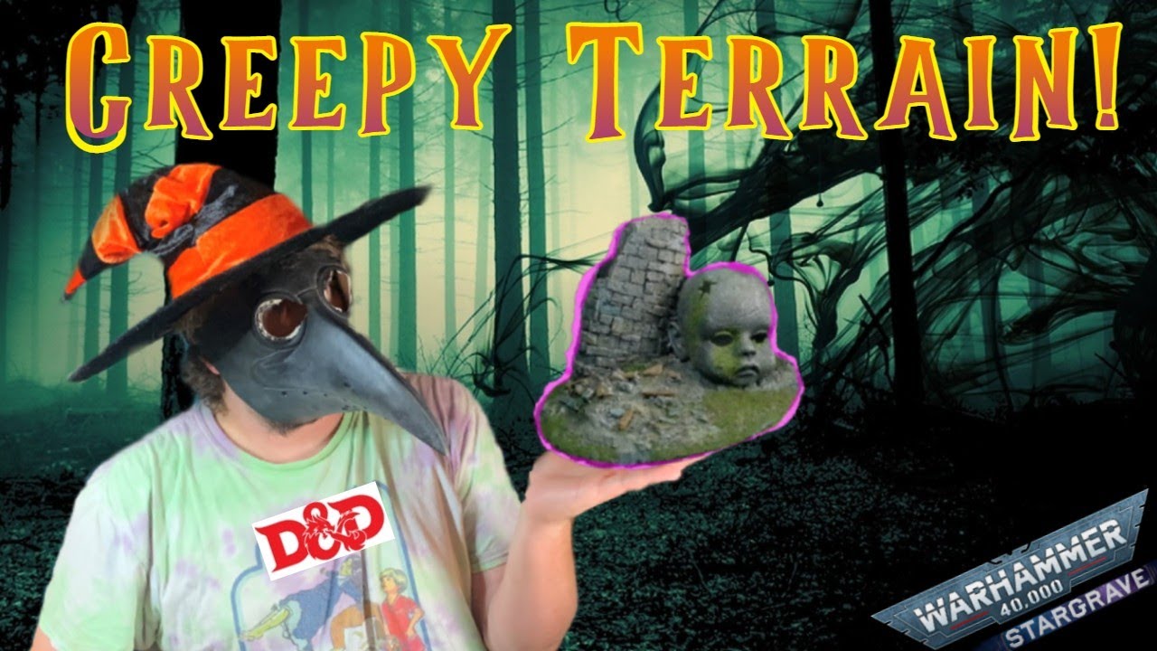 Halloween themed terrain for Dungeons and Dragons - YouTube