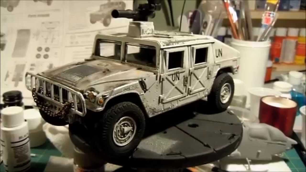 UN Humvee - Complete Build, "Hairspray" Chipping & Final Reveal - YouTube