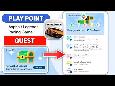 Asphalt Legends - Racing Game Play Point Quest ।। How To Complete Play Point Quest 2026