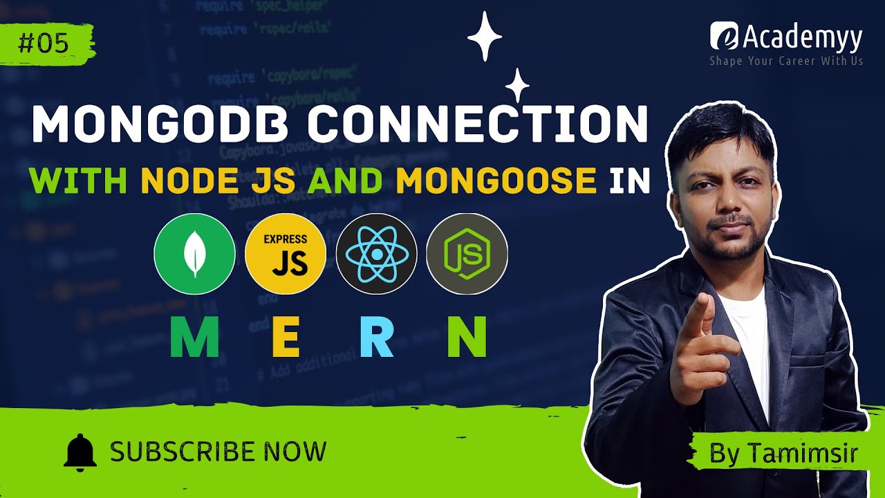 🔗 Connect Mongodb With Nodejs And Mongoose Mern Stack Database Setup 6001