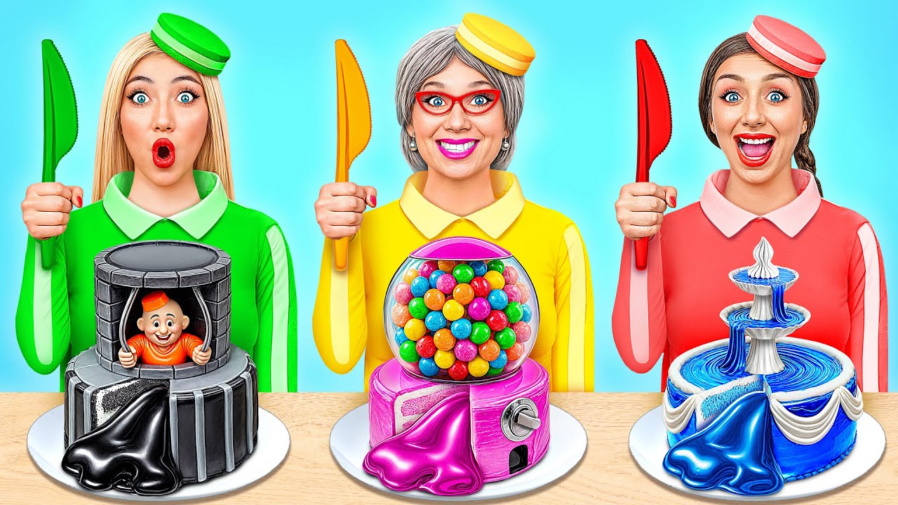 ฉัน vs คุณยาย การทำอาหาร ท้าทาย | สถานการณ์ตลก และล้มเหลว Multi DO ...