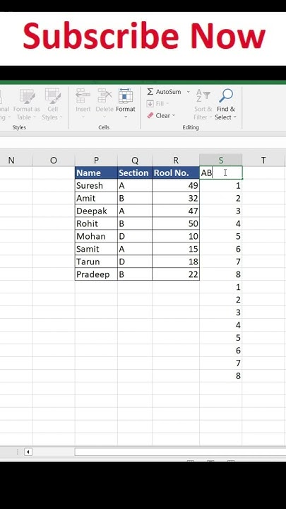 Insert Blank row below each data row in #excel #exceltips #exceltricks - YouTube