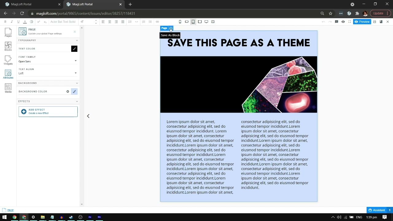 Save Themes as Templates - YouTube