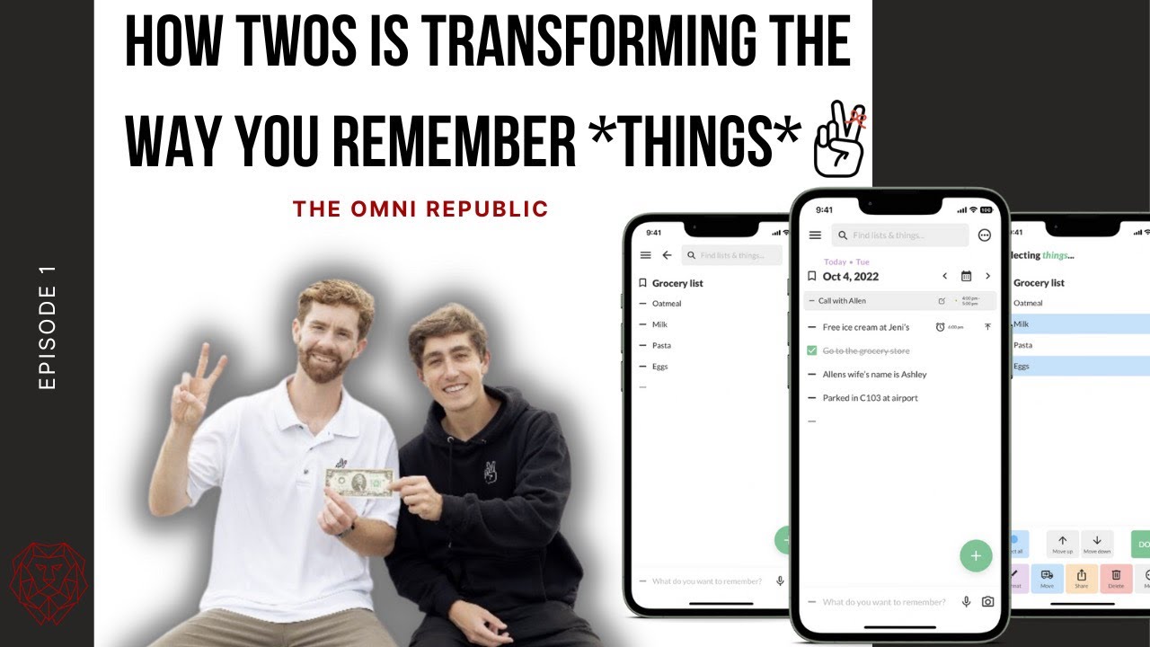 How Twos is Transforming the Way You Remember *Things* - YouTube