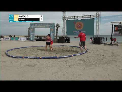 Round 3 Women's BW - +70 kg: E. MARGAS (ROU) v. U. DURAN (TUR)