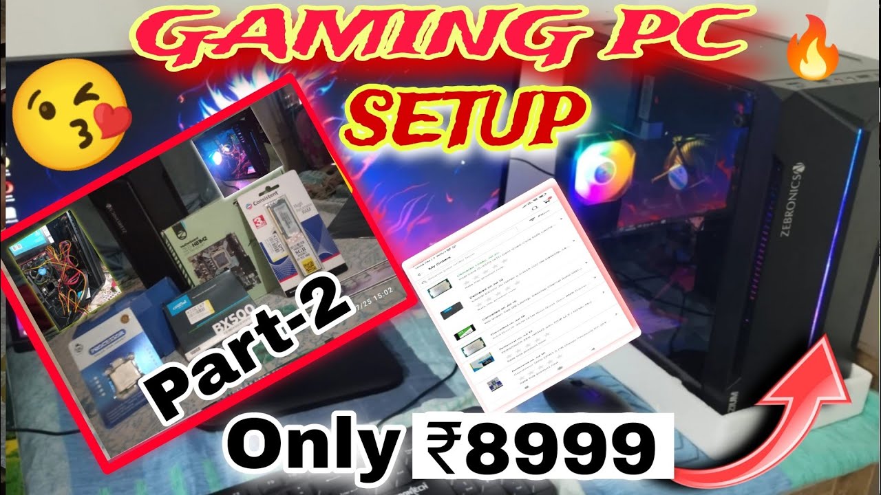 How to play Free Fire With Gaming PC In 8gb Ram | Full Pc Cabinet setup ...