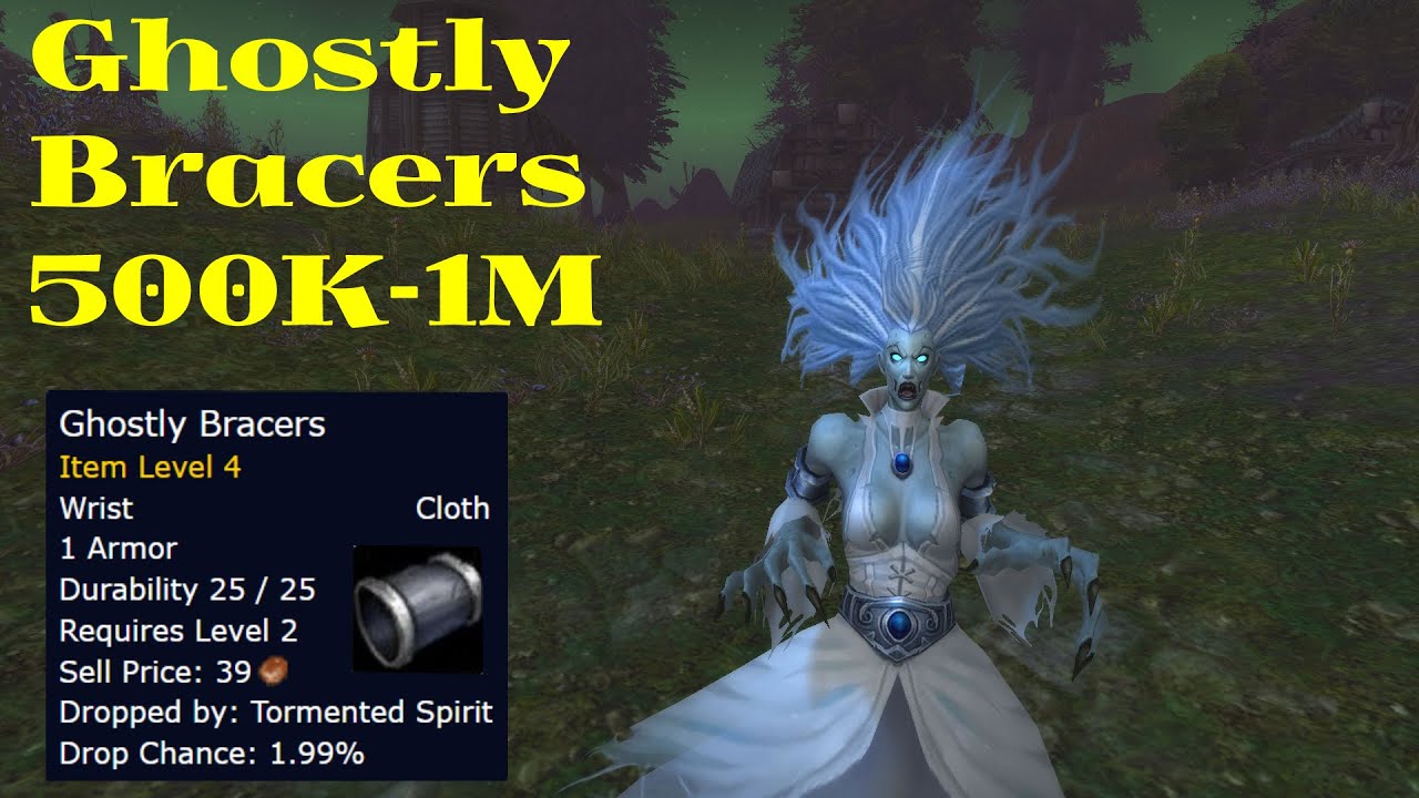 WoW Gold Farm - Tormented spirit (Tirisfal Glades) Shadowlands - YouTube