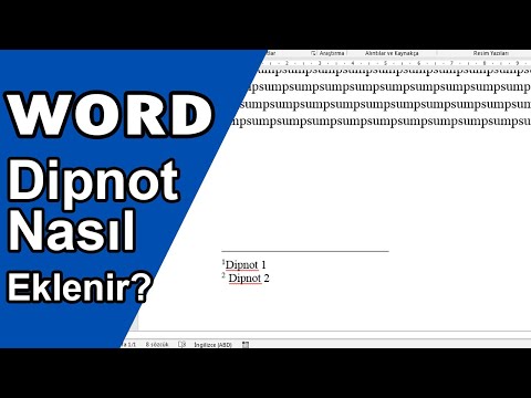 Word Dipnot Ekleme [Dipnot çizgisi nasıl düzenlenir?]