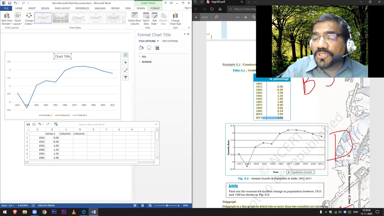 How to make line graph using computer | XII Geography Practical |Second ...