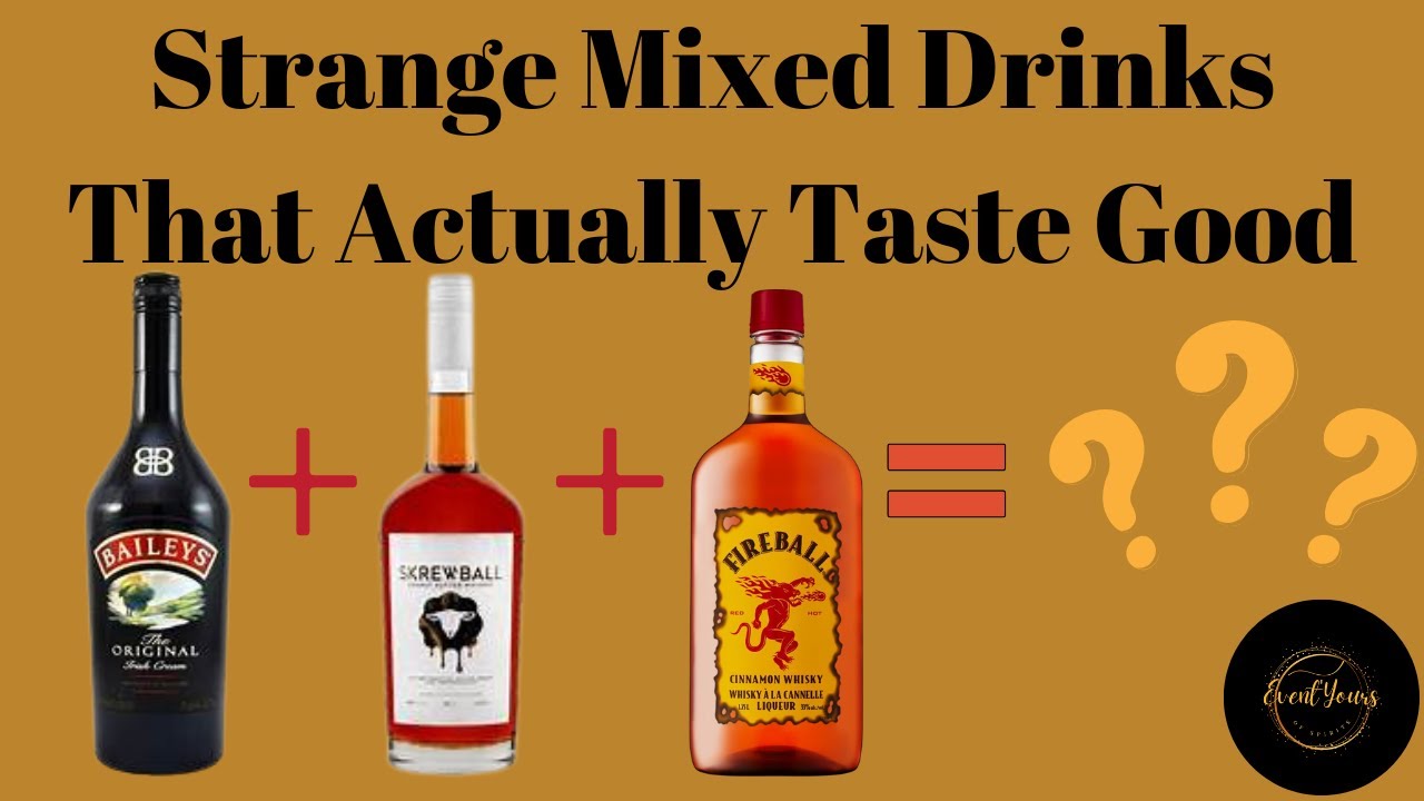 Strange Cocktail Mixtures that Actually Taste Good - YouTube