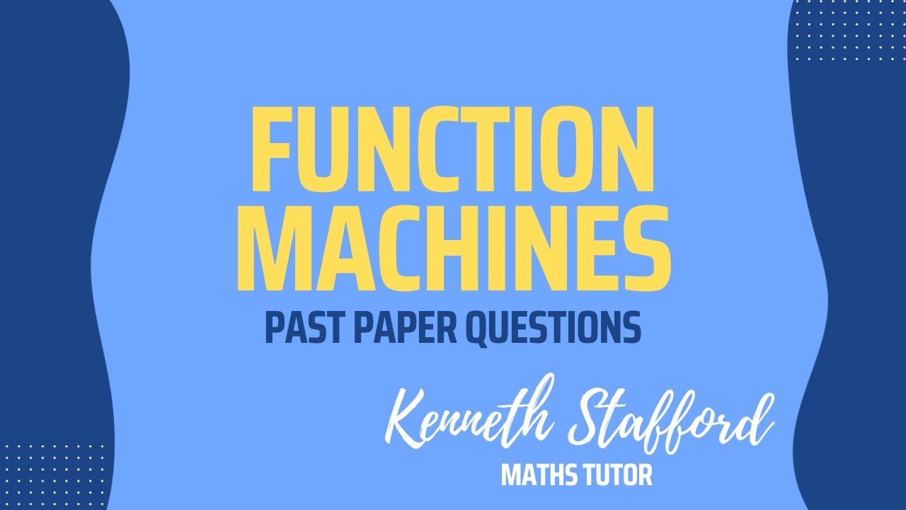 Function Machines. GCSE Maths Past Paper Questions. - YouTube