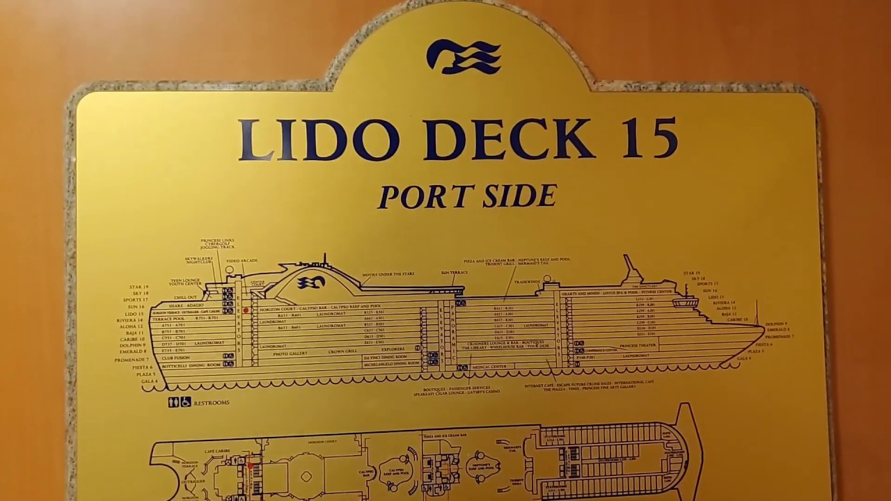 Ruby Princess Ship Exploration (Deck 15) part 2 - YouTube