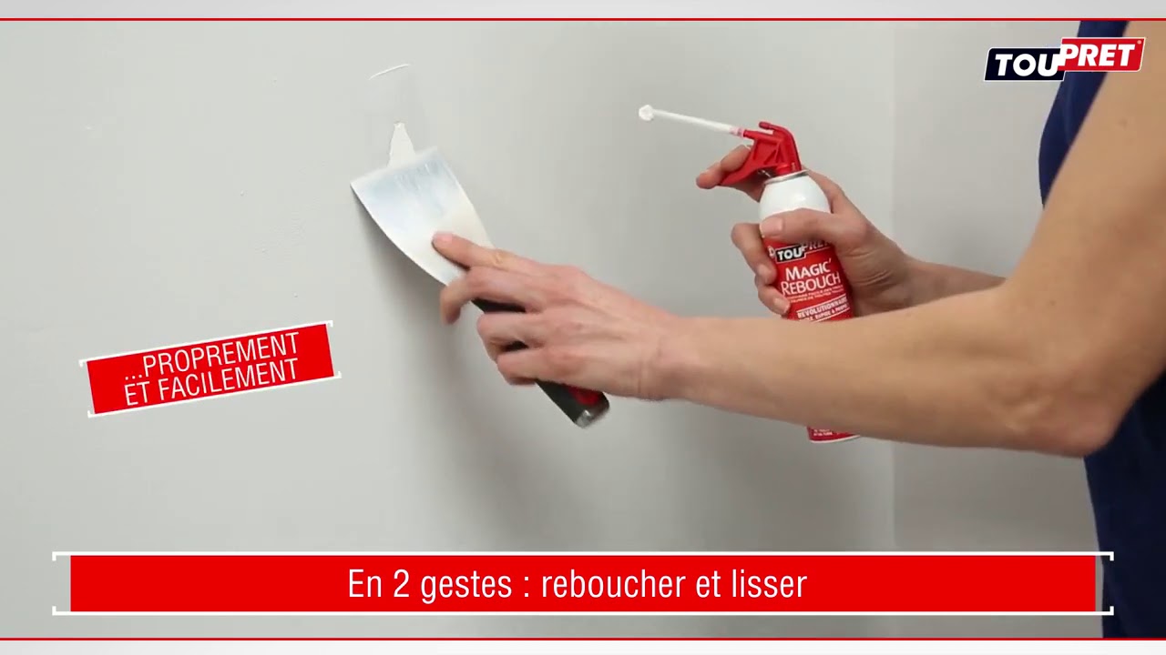 COMMENT REBOUCHER UN TROU OU UNE FISSURE ? TUTO MAGIC'REBOUCH - YouTube