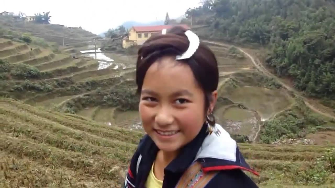 Long hair beautiful Hmong girl in Sapa, Vietnam - YouTube