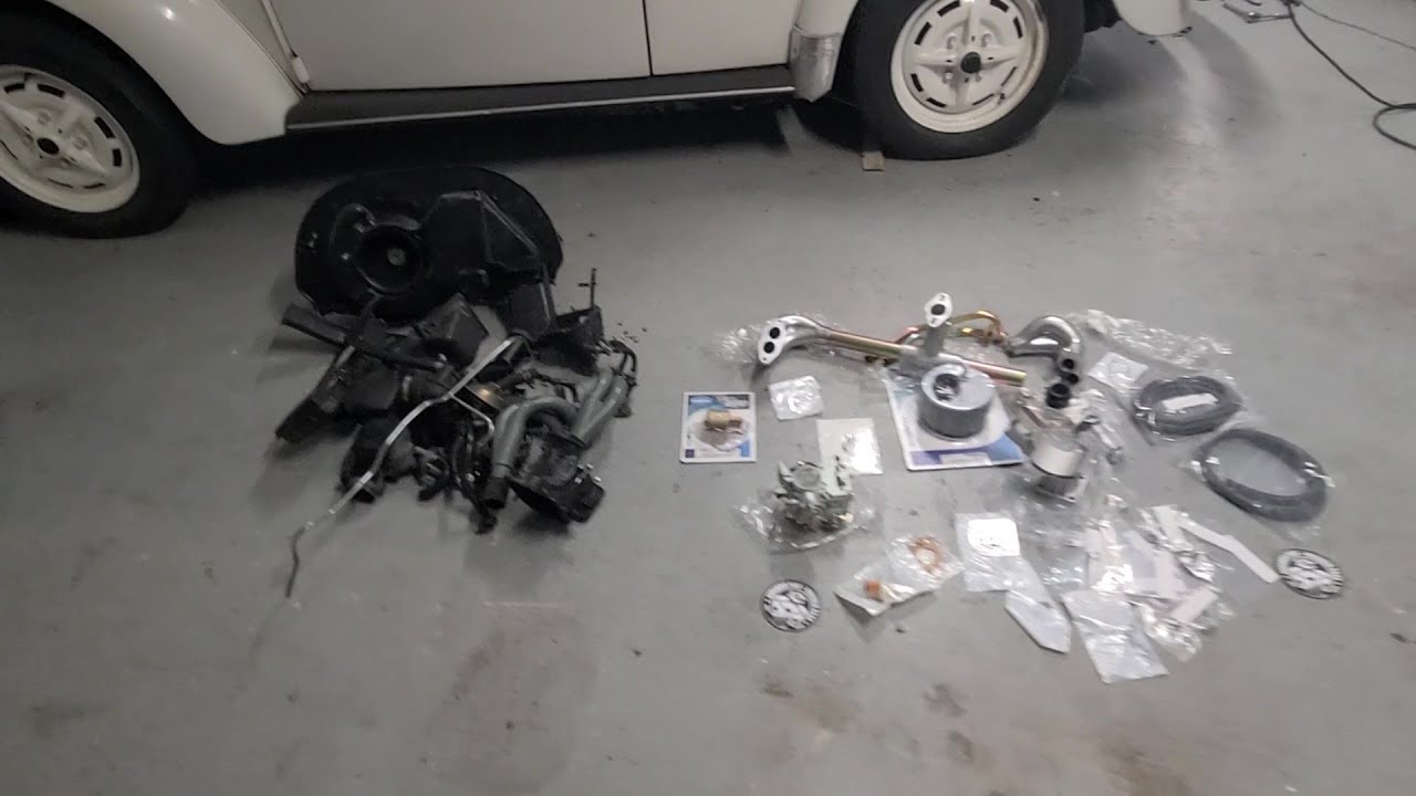 1979 VW beetle Fuel injection to carb conversion [Part1] - YouTube