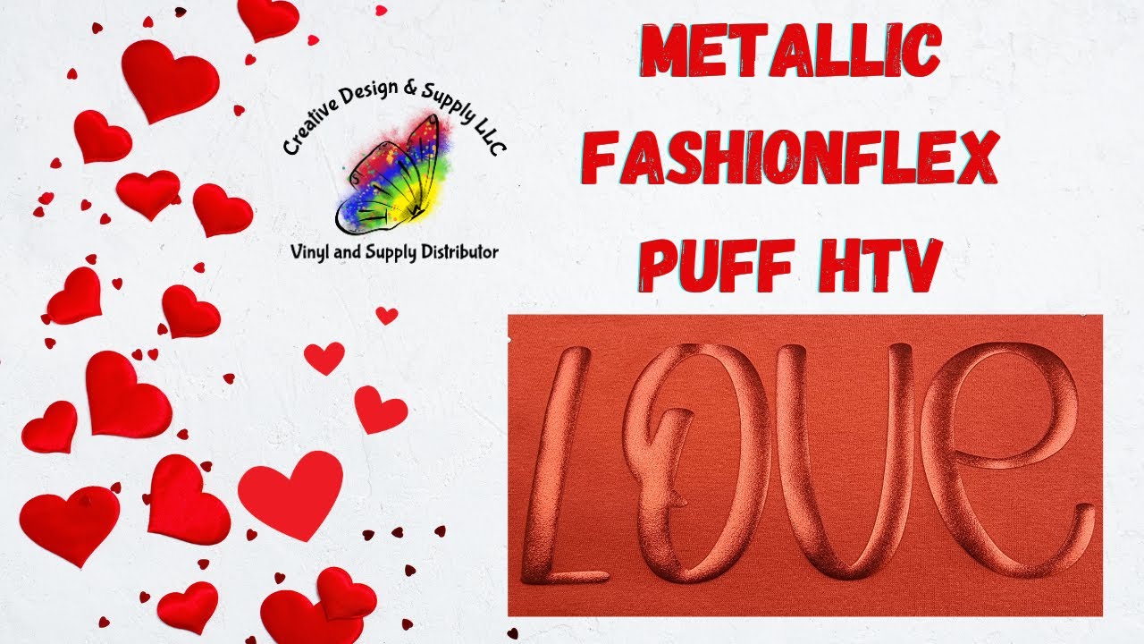 Metallic FashionFlex Puff HTV For a 3D and Brushed Metal Look! - YouTube