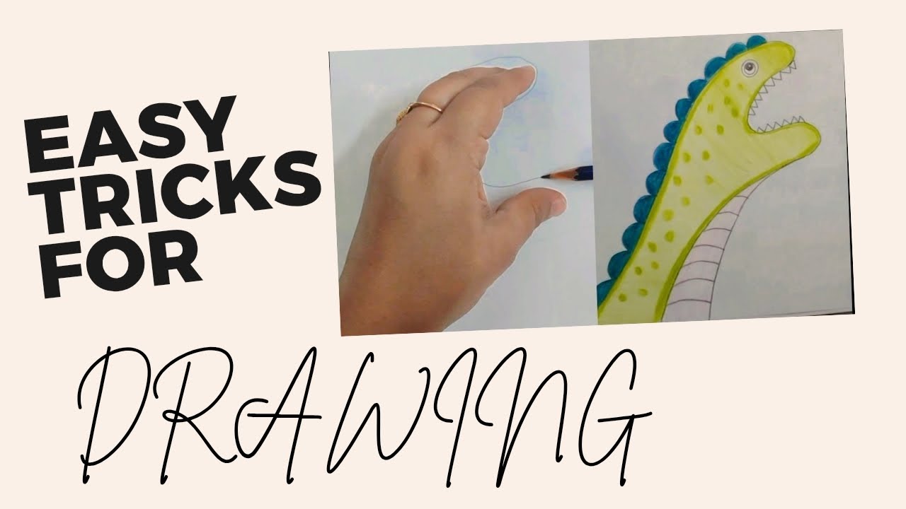 Easy tricks for drawing|| Drawing with the different shapes of your ...