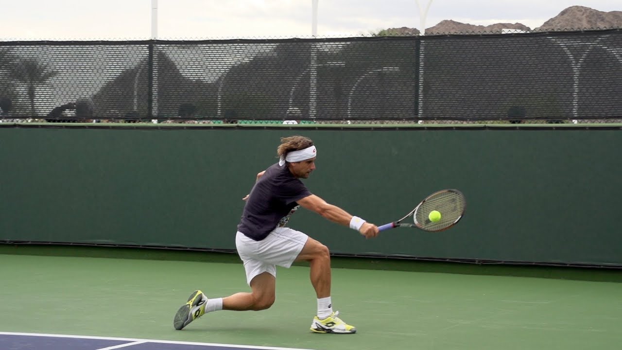 David Ferrer Backhand In Super Slow Motion 3 - Indian Wells 2013 - BNP ...